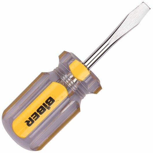 Бибер 85579 Отвертка Эконом SL 6х38мм бочкообразная