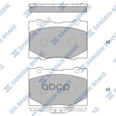 Колодки Торм. дисковые Hi-Q Honda Legend Iv (Kb) 08- Sangsin brake арт. sp4141