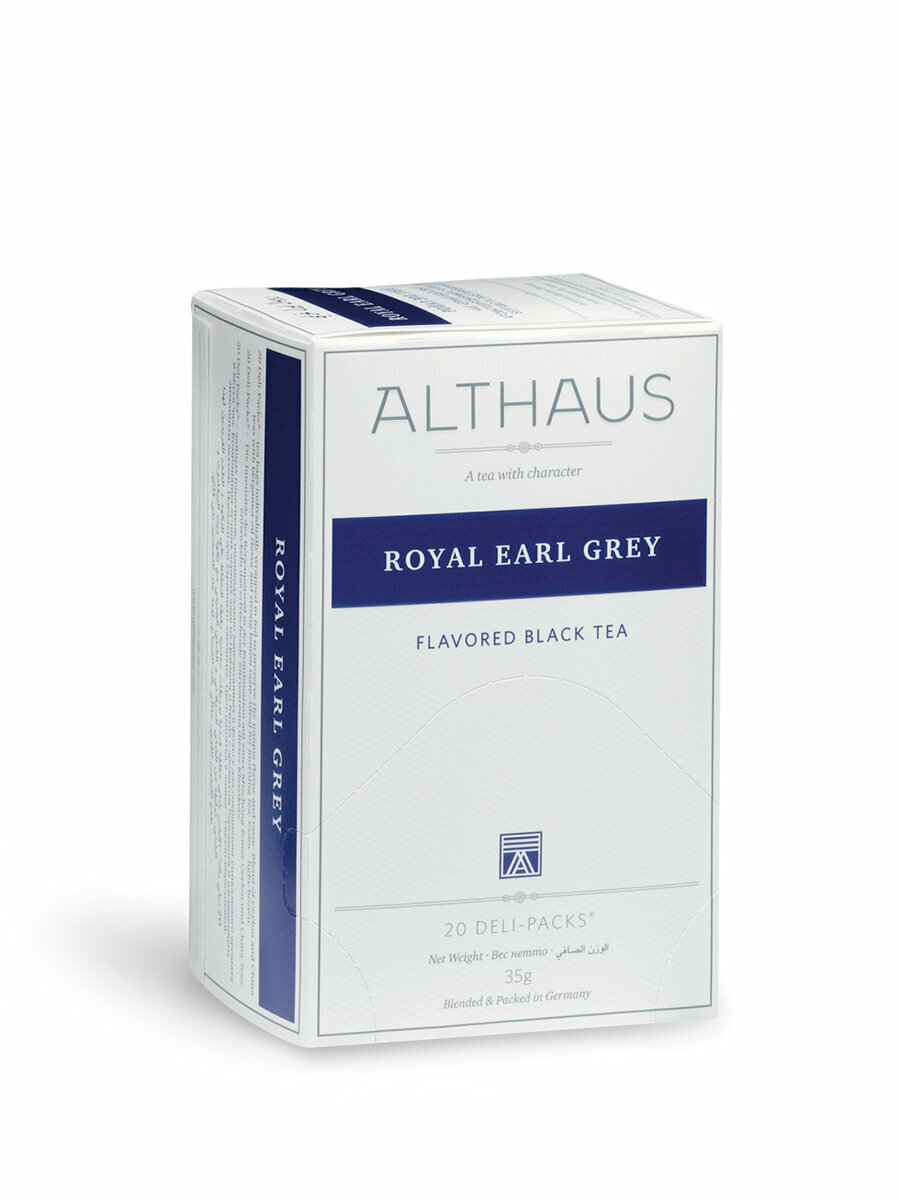 6шт, Чай черный Althaus/Альтхаус Earl Grey/Эрл Грей Classic, 20 пакетиков