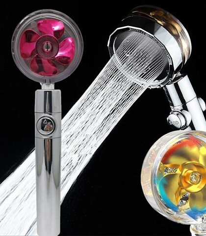 Лейка для душа с вентилятором, душ лейка с массажной и турбонасадкой, водосберегающая