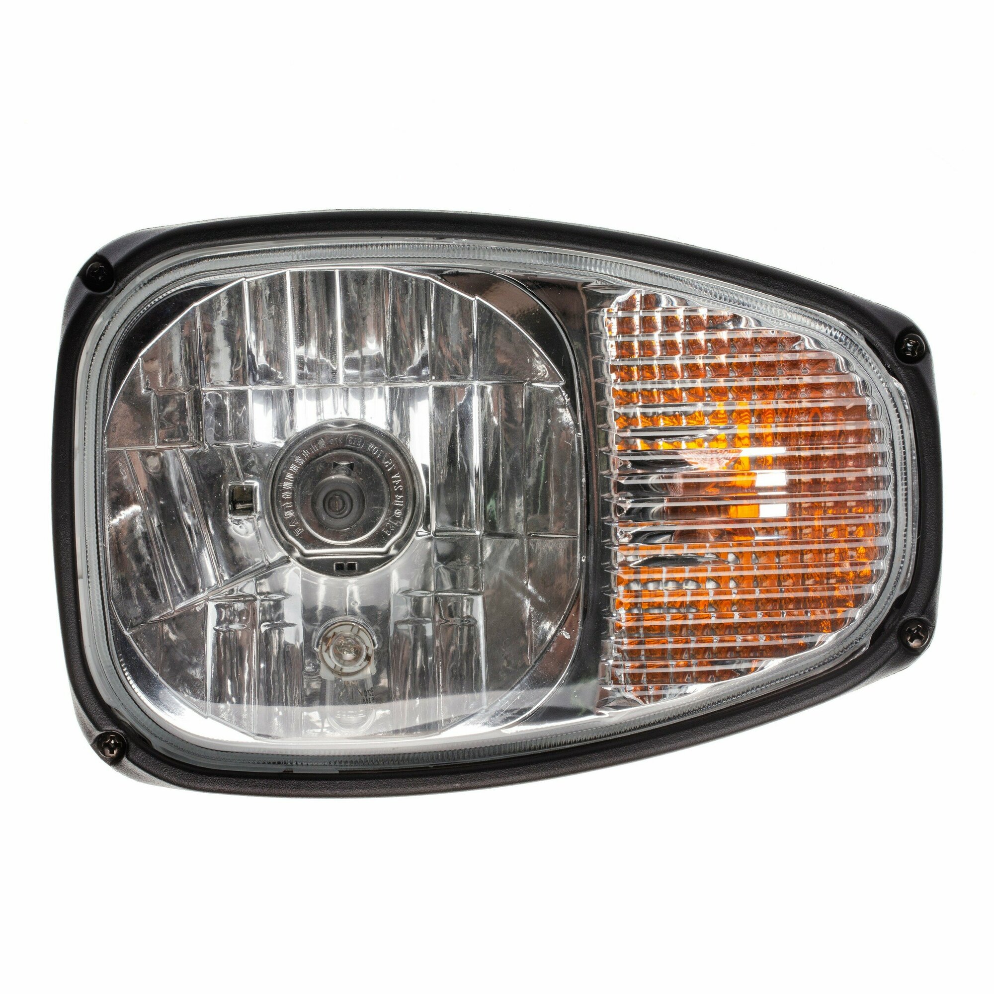 Фара ближнего дальнего света RGV.24.044.2 (HR-A-044L), H4+w5w, заднее усиленное крепление, левая, провод, 24В