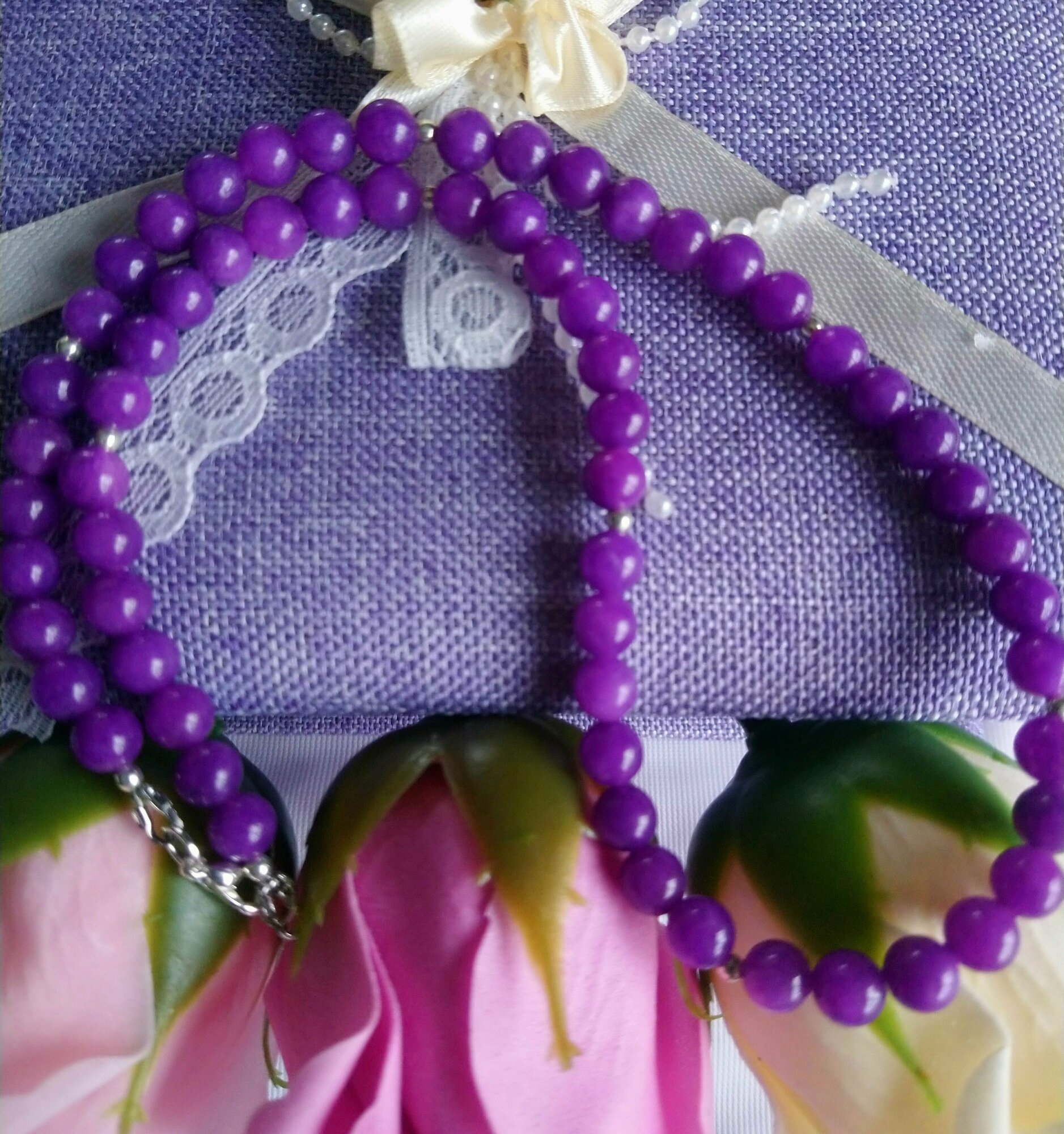 Колье, агат