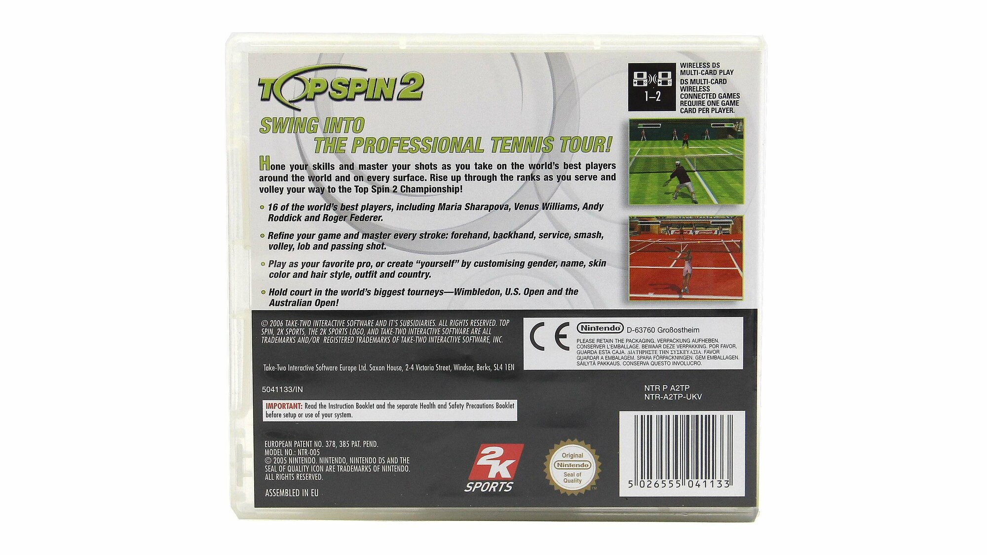 Top Spin 2 (Nintendo DS) — фото 1
