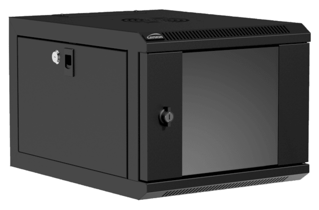 Caymon NPR404/B Шкаф телекоммуникационный настенный 9,5"/10,5". Материал сталь. Регулируемый монтажный профиль. Монтажная высота 4U. Габаритные размеры, мм (Ш x В x Г): 325 x 261 x 420. Масса 5,9 кг. Цвет черный (RAL9004).