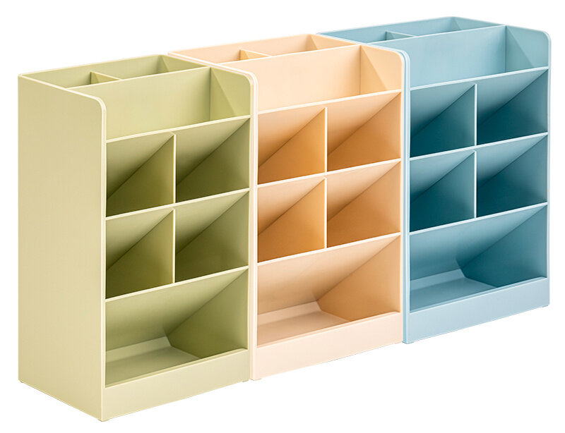 Органайзер настольный Deli 8939BLUE, 120х91х205, пластик, синий