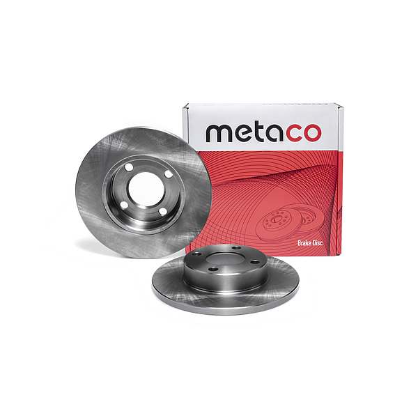 METACO 3100-007 (431615301 / 443615301 / 803615301A) диск тормозной передний невентилируемый, (Комплект 2 штуки)