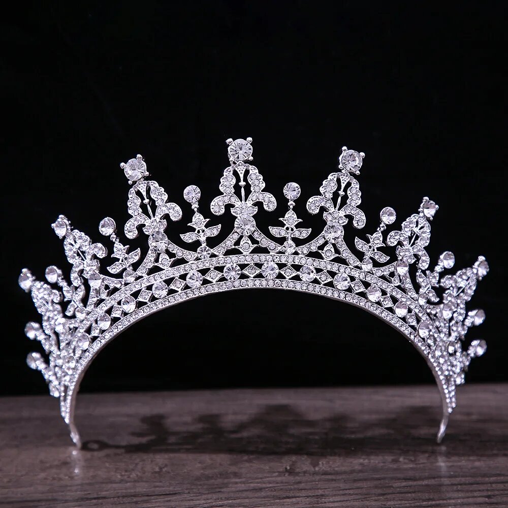 Хрустальная тиара Style V Silver Color