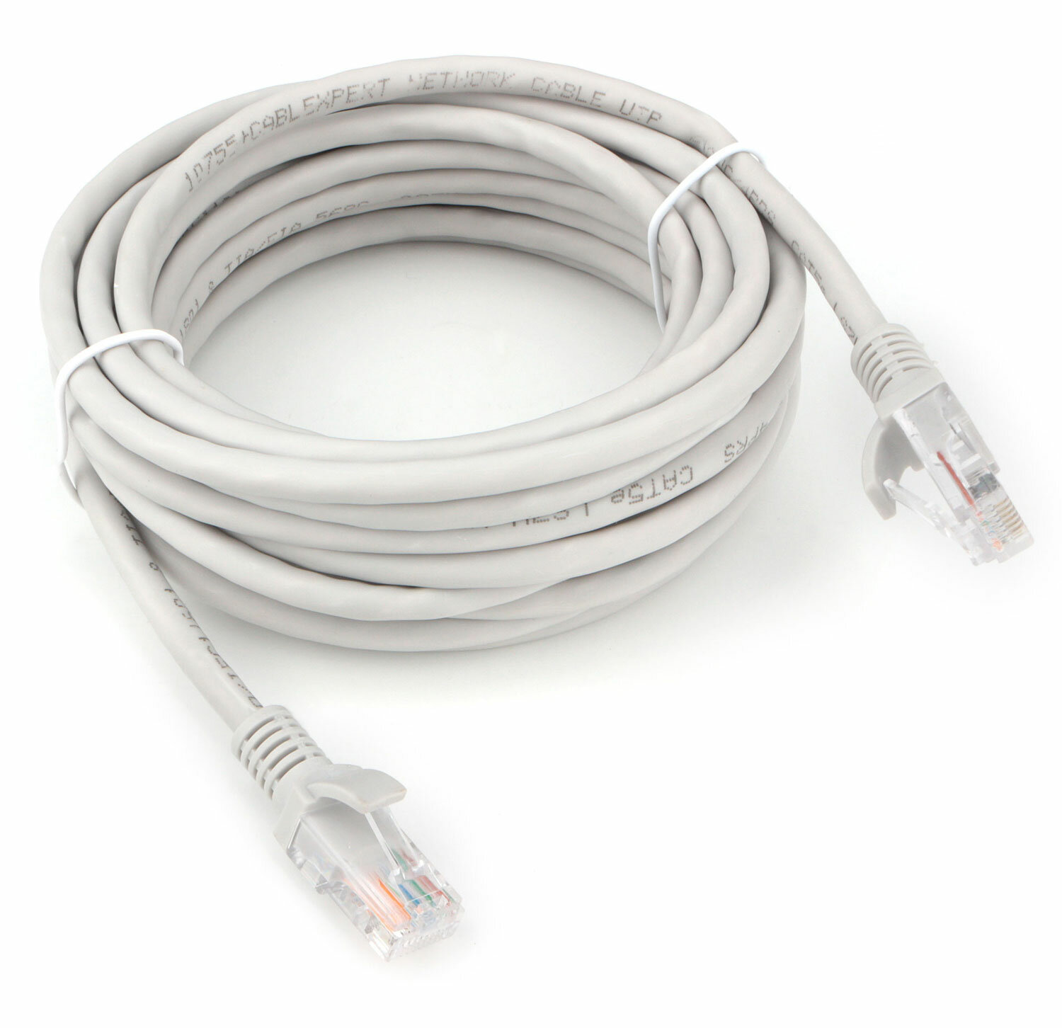 Патч-корд LSZH UTP Cablexpert серый 5Е литой многожильный 5м PP31-5M