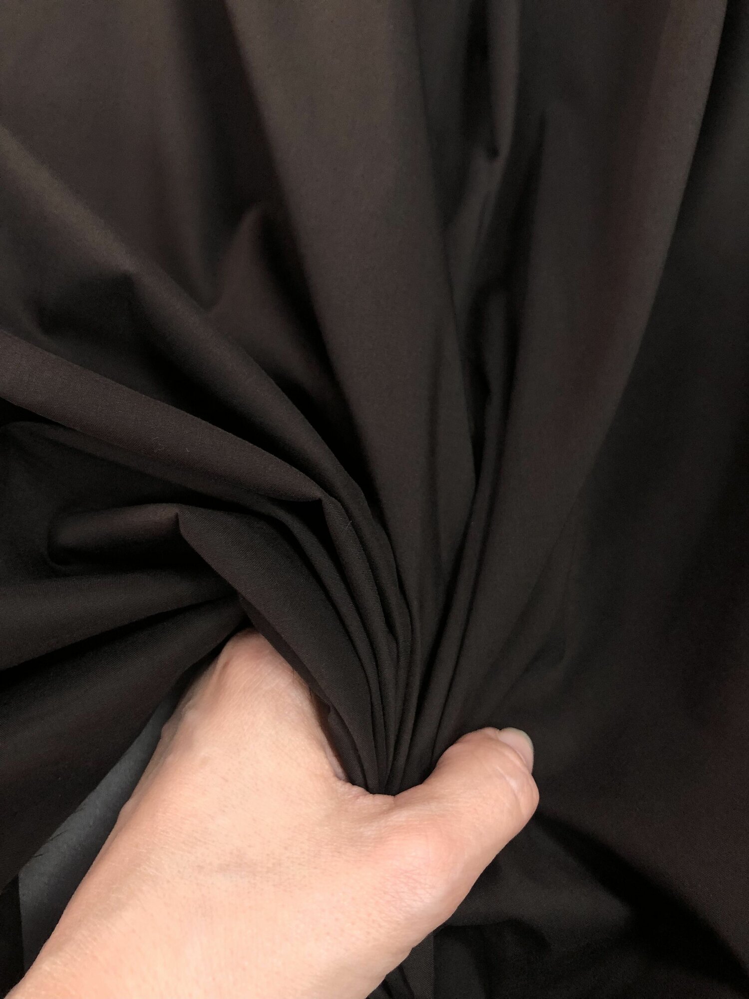 Ткань Хлопок шоколадного цвета, Италия