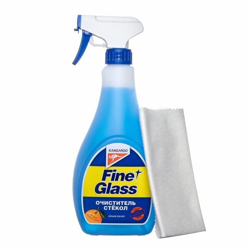 Очиститель стекол с запахом апельсина KANGAROO Fine glass, 500 мл