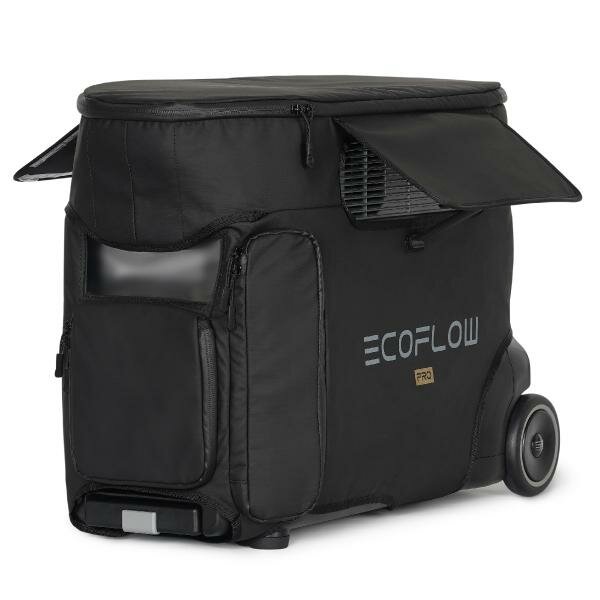 Сумка EcoFlow DELTA Pro, на колесиках, на липучках, темно-серая — фото 1