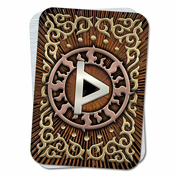 Славянские обереги - Магическая карта таро Руна Даждьбог, оберег от сглаза и порчи, талисман удачи, кошельковый сувенир - амулет на деньги, подарок на 23 февраля мужчине или на 8 марта женщине