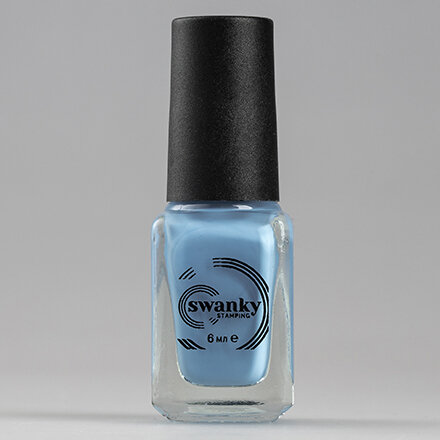 Swanky Stamping, Лак для стемпинга S49, cyan blue 6 мл