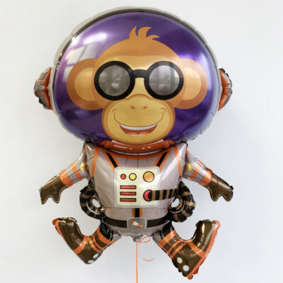 Шар ненадутый К фигура Космонавт Обезьяна