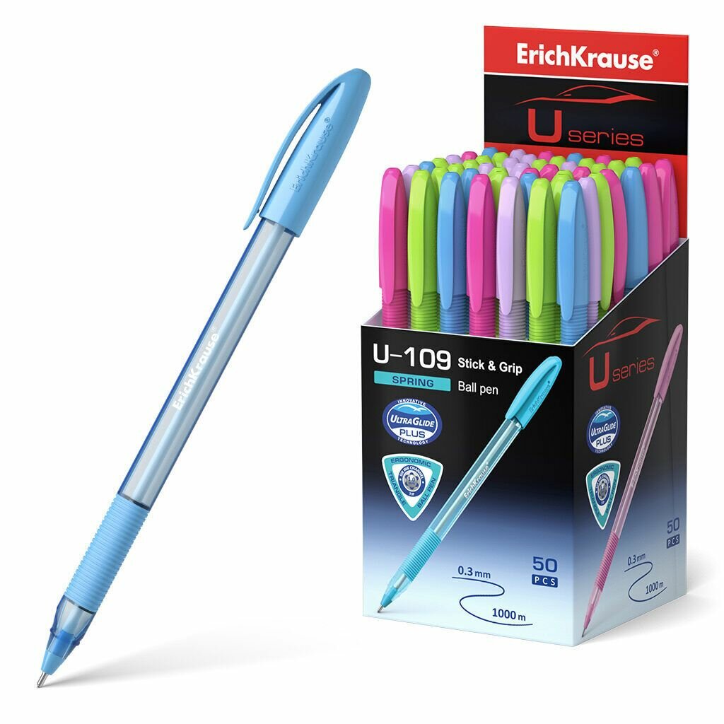 Ручка Шпион Er.Krause R-301 Magic Gel 0.5мм. "Пиши стирай" синяя 45211 . Комплект из 12 ручек