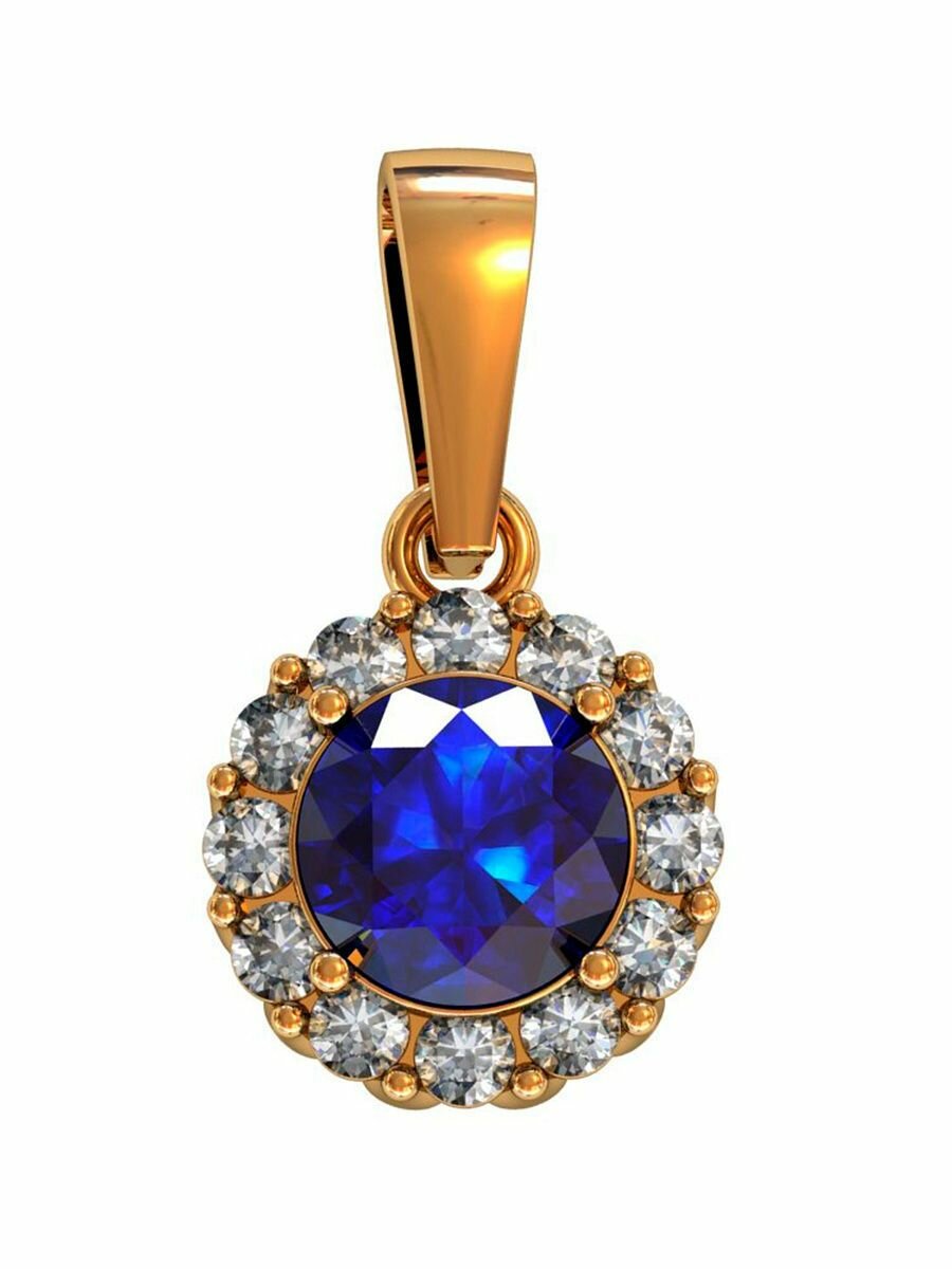 Подвеска, серебро, 925 проба, фианит, алпанит