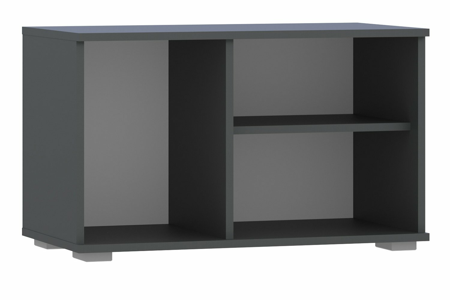 Каркас напольный тумбы Hoff Оскар, 75х45,4х40 см, для прихожей, без фасада, без ящика, ЛДСП, цвет антрацит