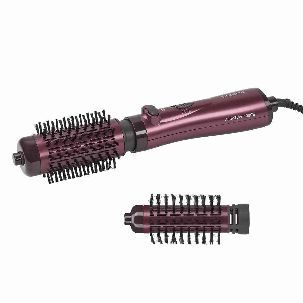 Фен-щетка Polaris PHS 1020RK. Цвет: бордовый/черный.
