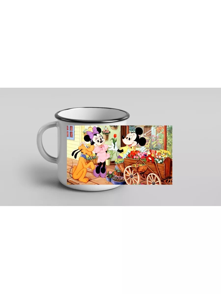 Кружка металлическая Микки Маус, Mickey Mouse