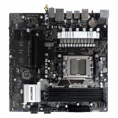 Материнская плата Biostar B650MP-E Pro, SocketAM5, AMD B650, mATX, Ret