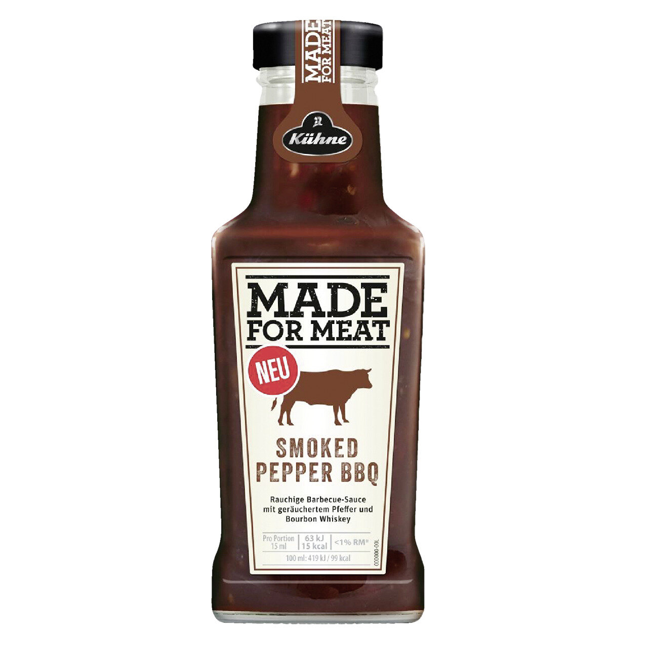 Соус томатный KUHNE Made for Meat Smoked Pepper BBQ, барбекю с копченым перцем, 235мл x 5 упаковок