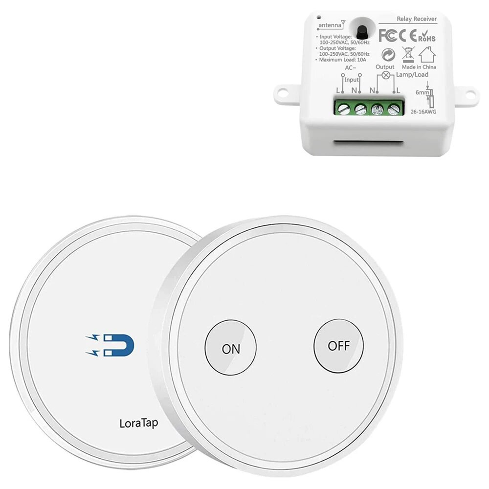 Беспроводной выключатель света LoraTap White Kit