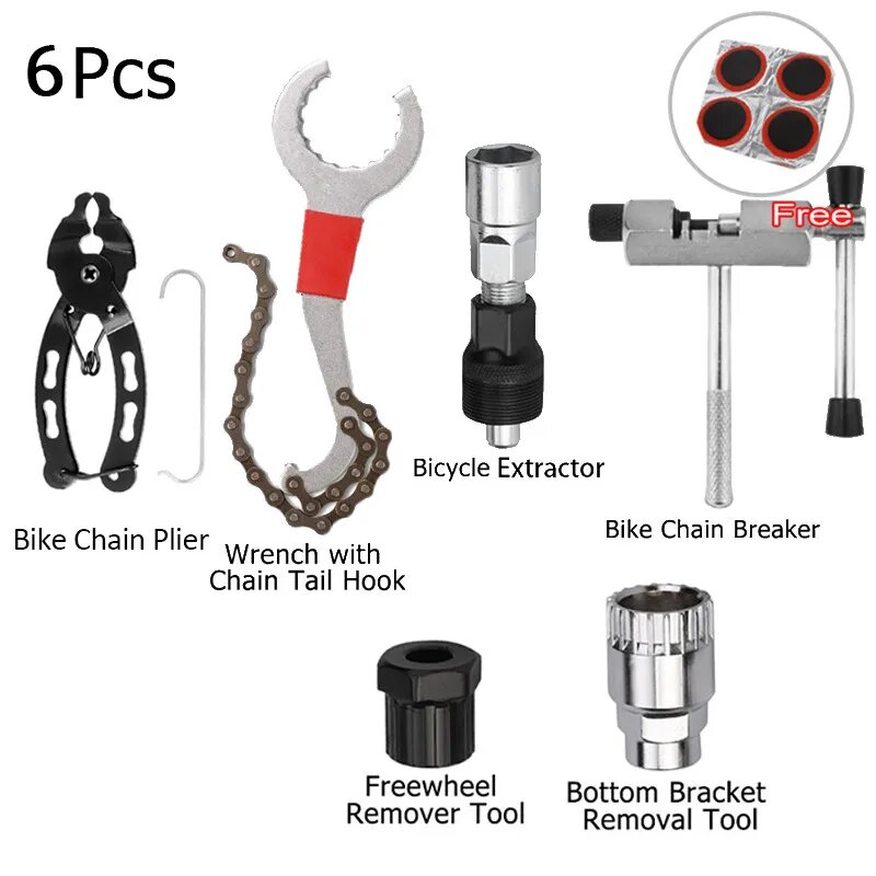 Набор инструментов для ремонта велосипедов 6 PCS Repair Tools 3