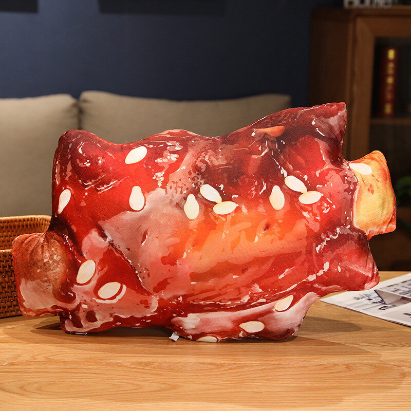 Тушеная свинина, кисло-сладкие свиные ребрышки, подушка, еда, жареная курица, стейк, мягкая игрушка, кукла-шутка,