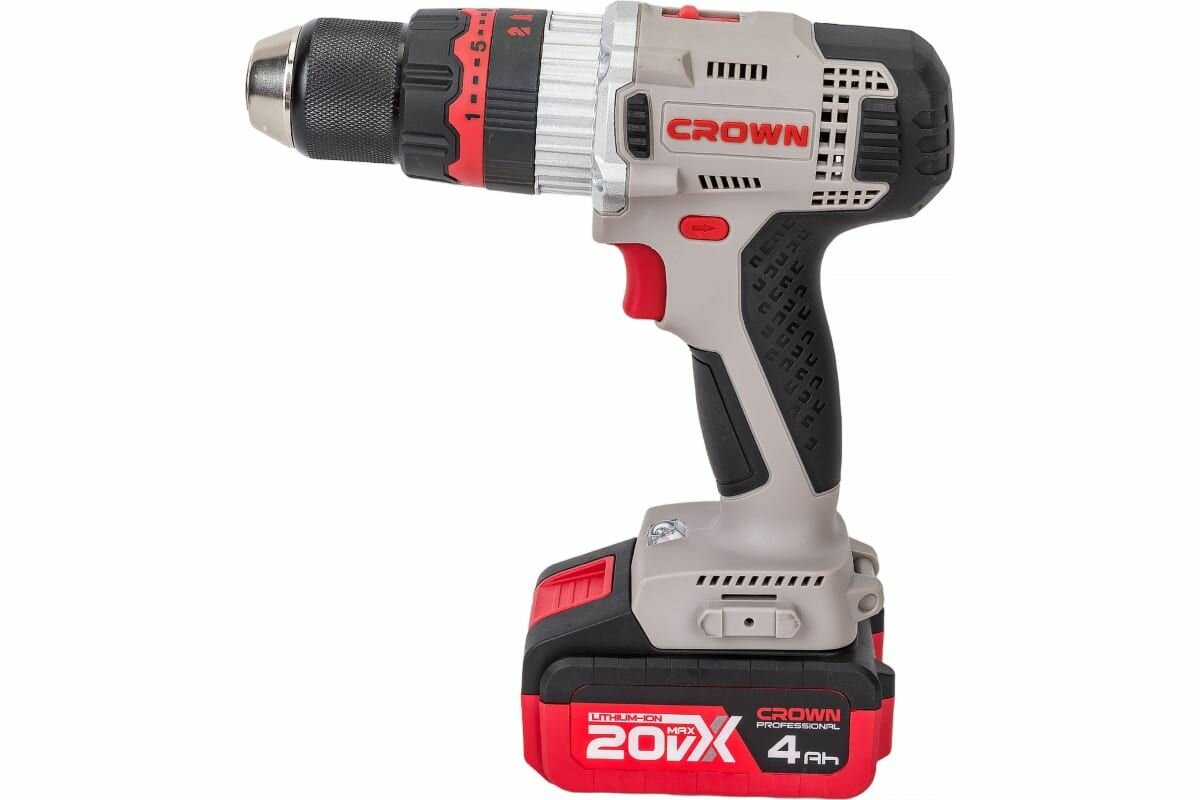Аккумуляторная ударная дрель-шуруповерт Crown CT21075HMX-4 BMC