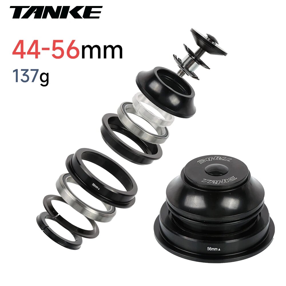 Гарнитура велосипедная TANKE 44-56mm черная