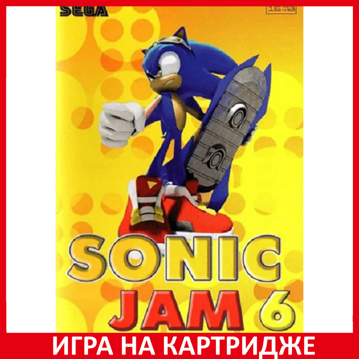 Игра Sonic Jam 6 Русская Версия 16 bit Картридж для Sega