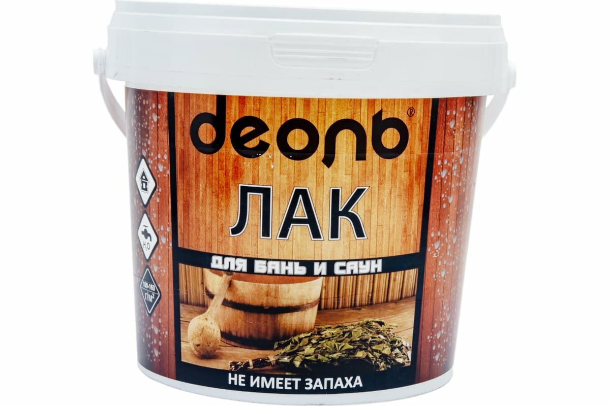 Деоль Лак акриловый для бань и саун 0,9л глянцевый 00029290
