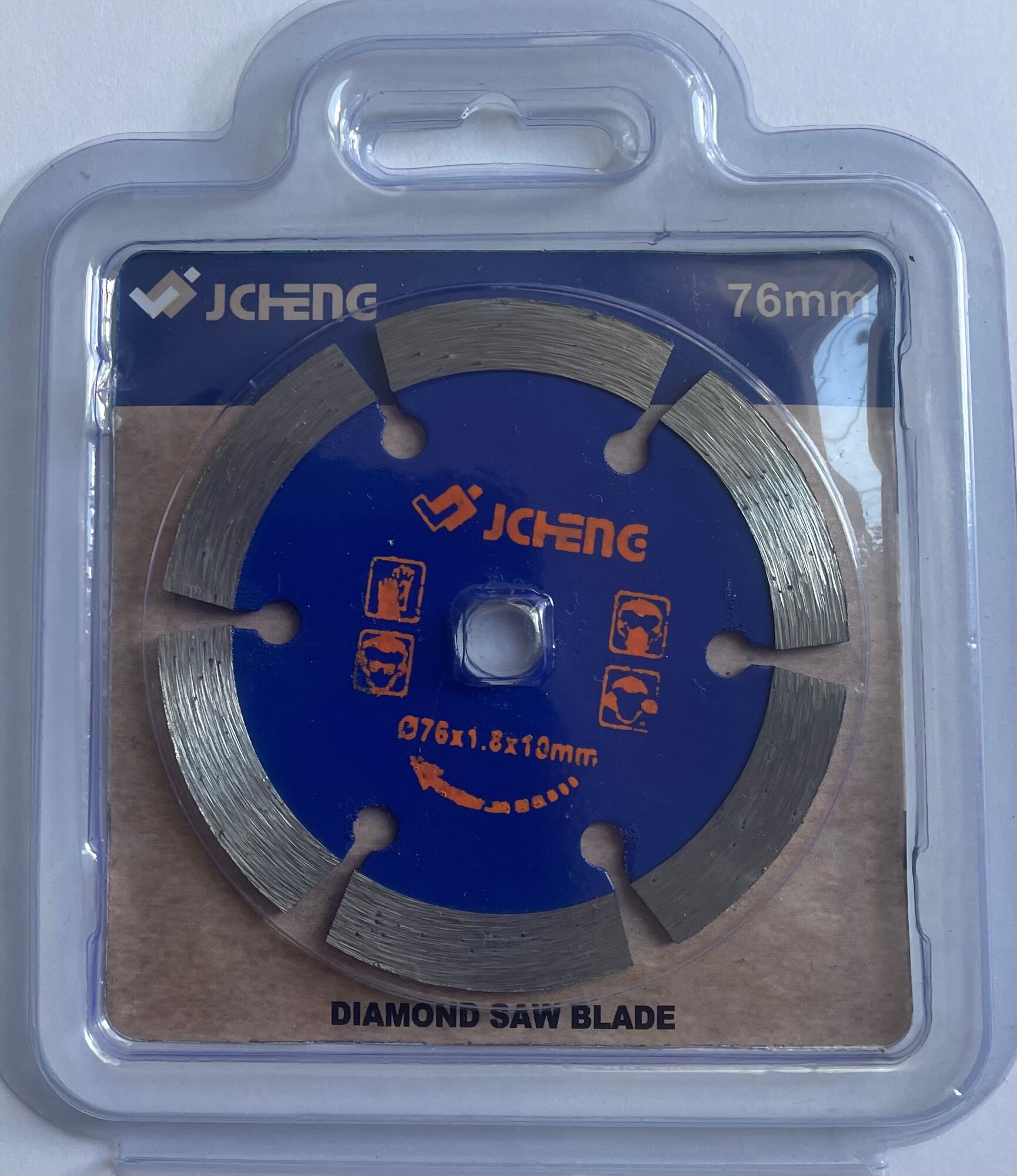 Диск алмазный отрезной по бетону (76х10 мм, сегментный) Назначение: бетон, бордюрный камень.