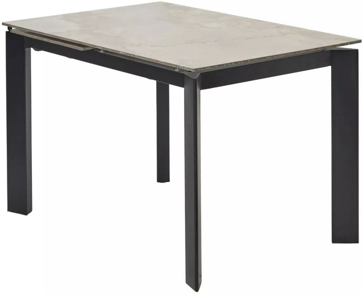 Стол обеденный M-City Corner 120 глянцевый GLOSS AMBER JADE SOLID CERAMIC / BLACK
