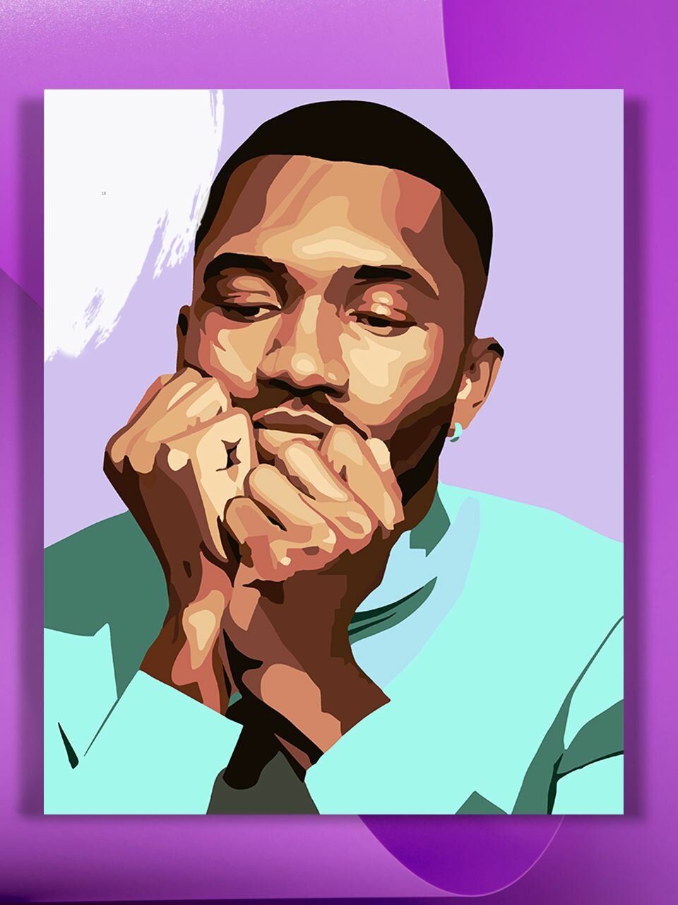 Картина по номерам на холсте Frank Ocean, 30 х 40 см