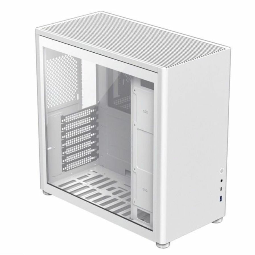 Компьютерный корпус GAMEMAX Spark Pro Full White (SPARK PRO FULL WHITE) белый - Midi Tower, ATX, Mini-ITX, Mini-DTX, Micro-ATX, 3.5 мм jack (микрофон/аудио), USB 3.2 Gen 1 Type-A