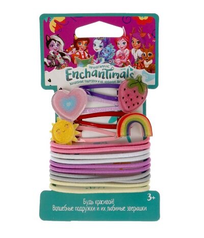 Аксессуары для девочек энчентималс набор аксессуаров для волос, радуга