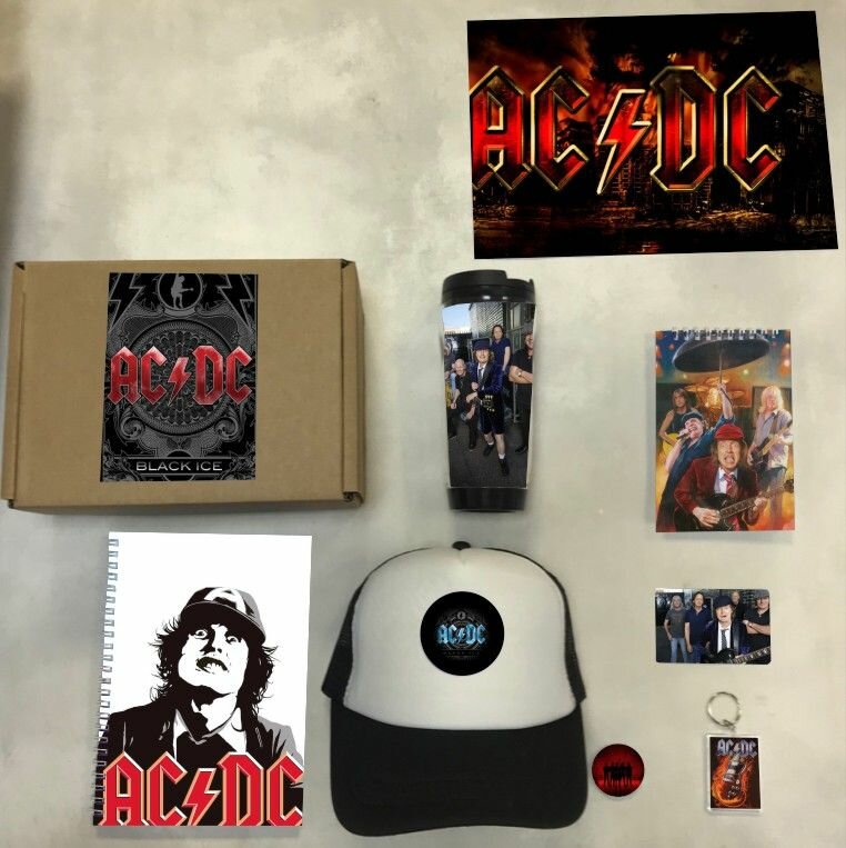Бокс AC/DC, Эй-си/ди-си №3, товары С вашими картинками