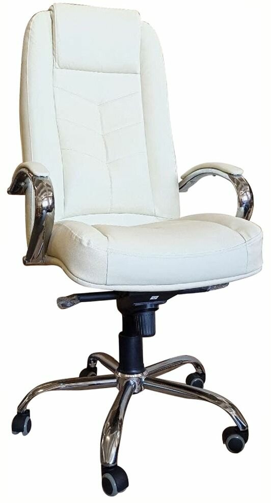 Драйв хром натуральная кожа мадрас белая