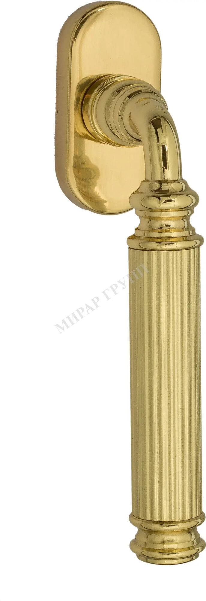 Ручка оконная Fratelli Cattini "ENCIA" FW 7 полированная латунь