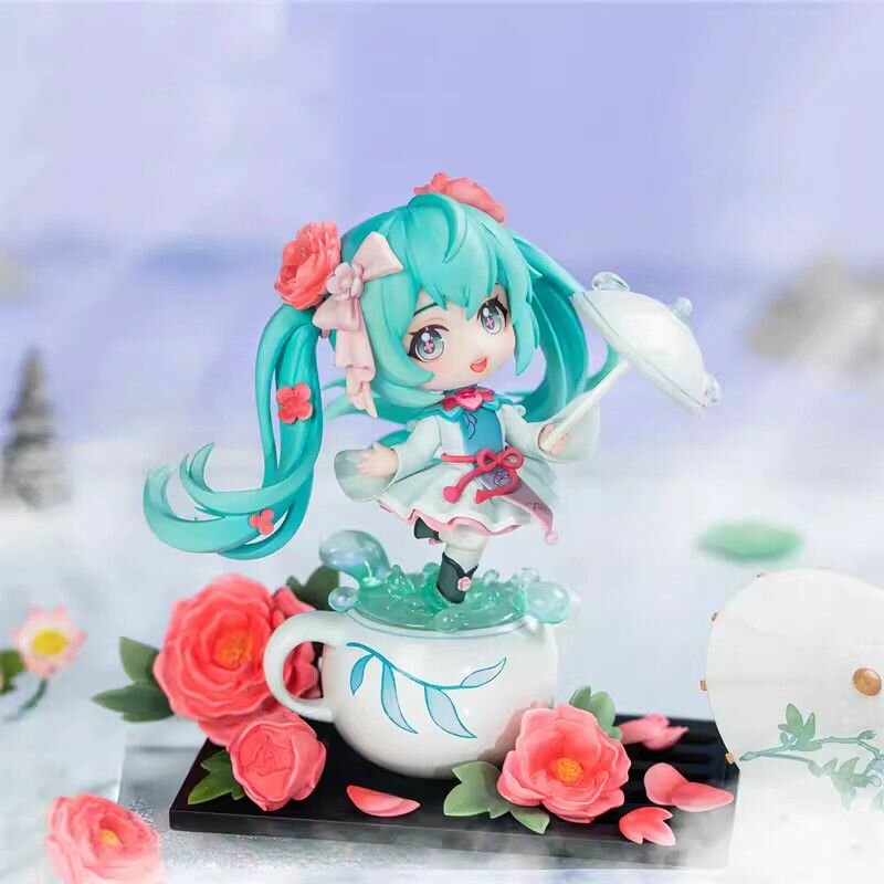 Фигурка Хацунэ Мику фарфор VOCALOID / Hatsune Miku Blue and white porcelain , Q Version Figure