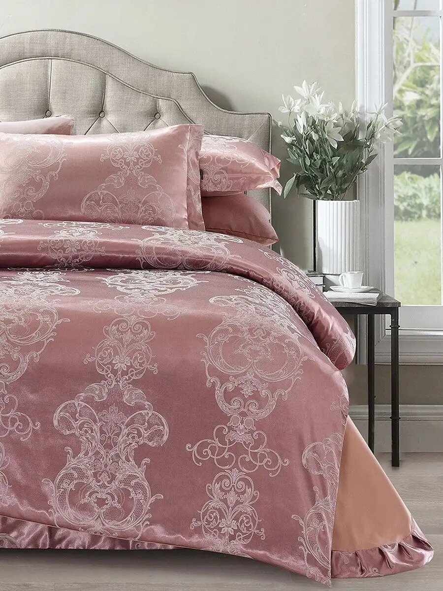 Постельное белье евро жаккард La collection du Louvre