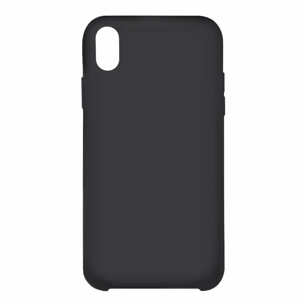 Силиконовый чехол для iPhone Xr "Silicone Case" (черный, блистер)18