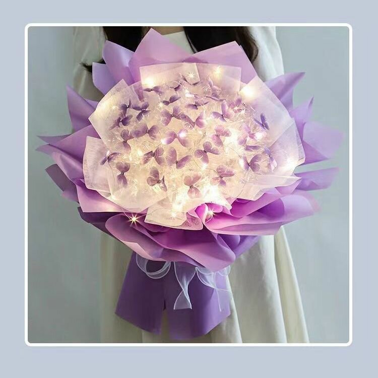 Букет Из Бабочек Светящийся