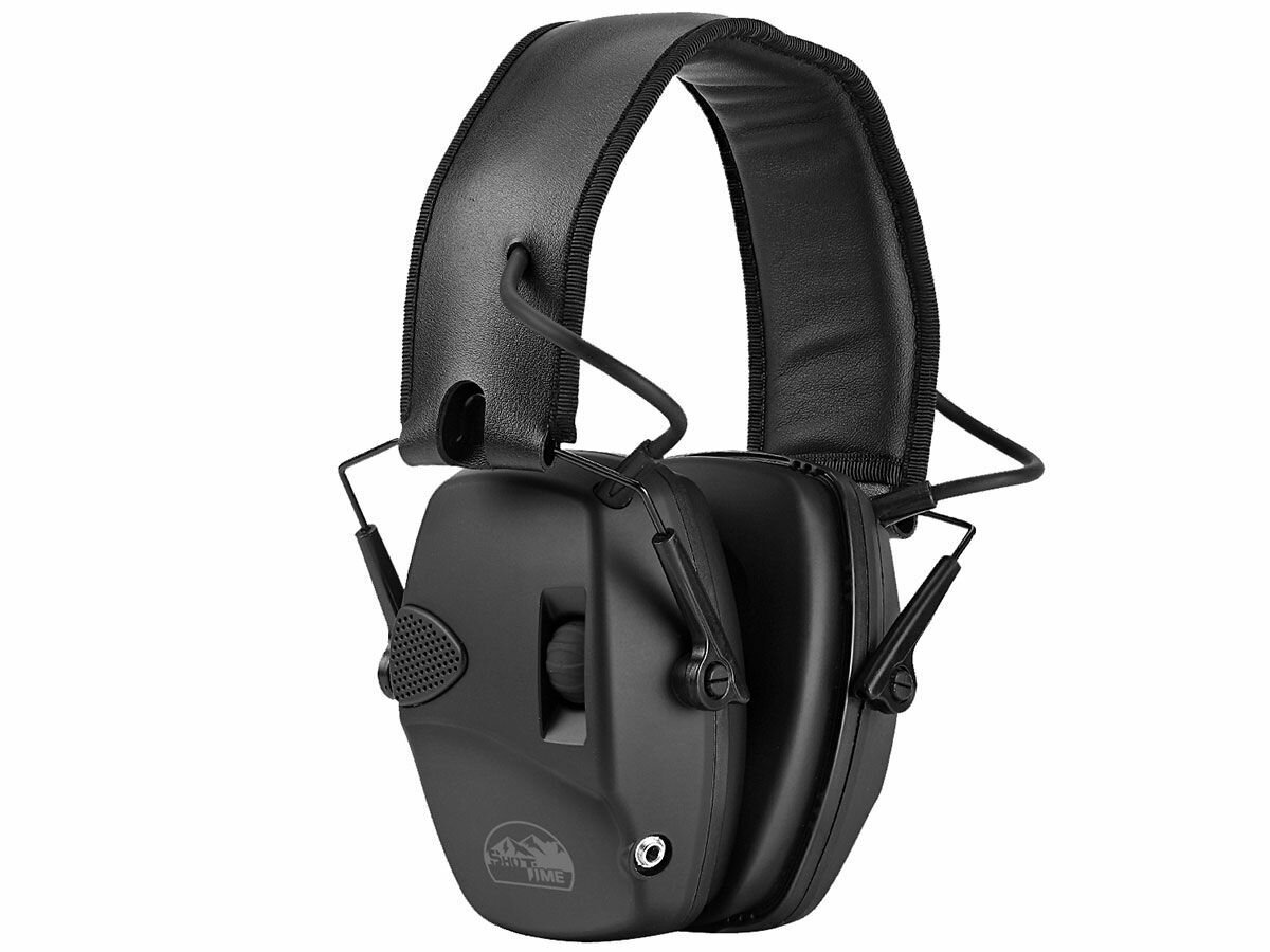 Наушники активные ShotTime 32 NRR 23 дБ, шумоподавление, регулируемое оголовье, черные