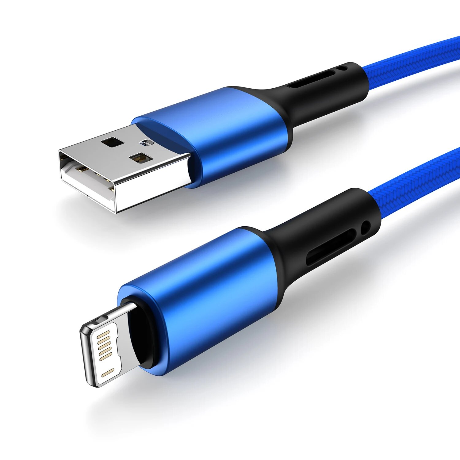 Синий USB кабель для iPhone 2 м