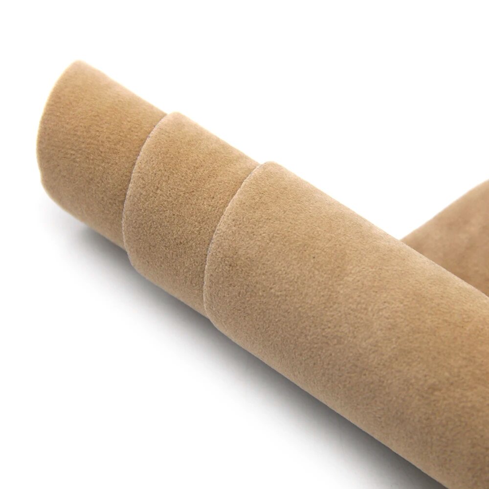 Бархатные листы из кожзама David accessories Бежевый, 30x140cm, 94