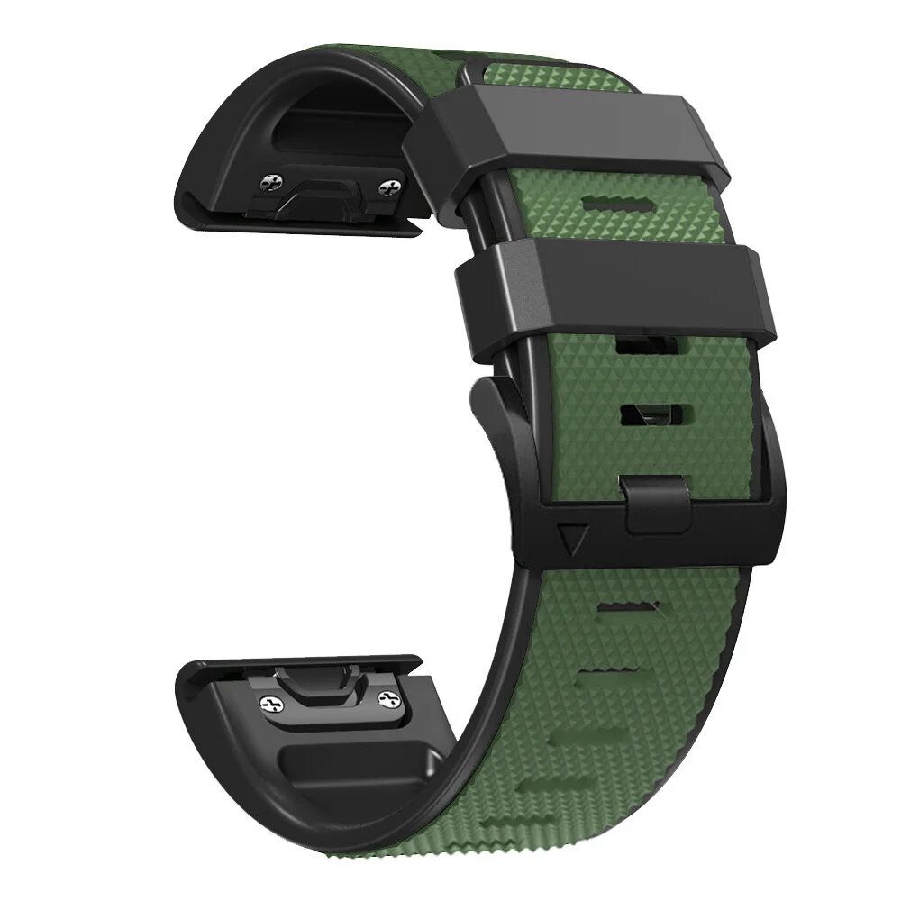 Ремешок LYQSTA для Garmin Fenix QuickFit 22mm, Army green black