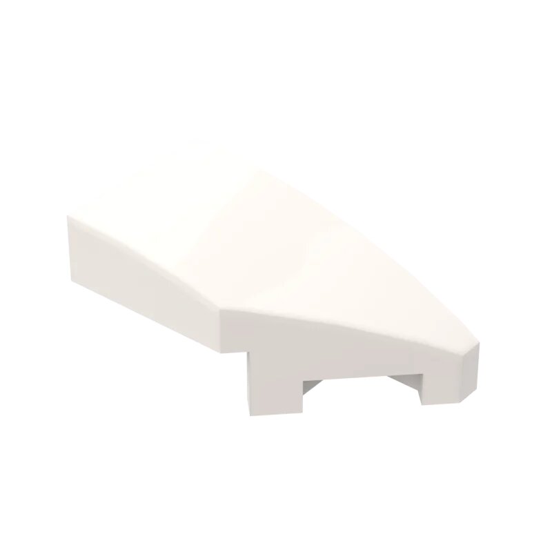 Белый элемент конструктора MOC, цвет 1-white Right
