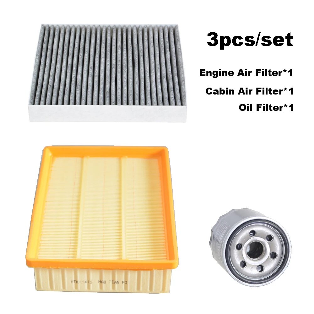 Набор фильтров из 3 шт. для Changan Deepal S7 SL03 2023 2024 2025 1.5L-REEV JL473QJ, аксессуары для воздушного масляного фильтра салона двигателя, запасные части